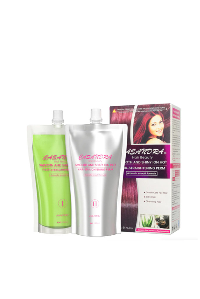 Natural Hair Straightening Perm Cream Smooth Shiny Ion - Liya Cosmetics ...